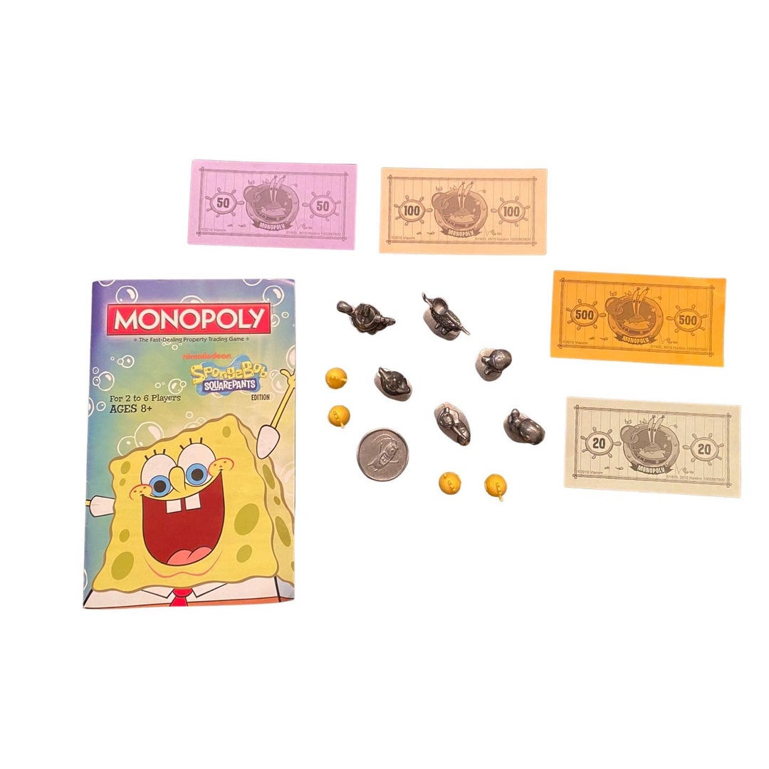 Spongebob Monopoly Pieces - Etsy