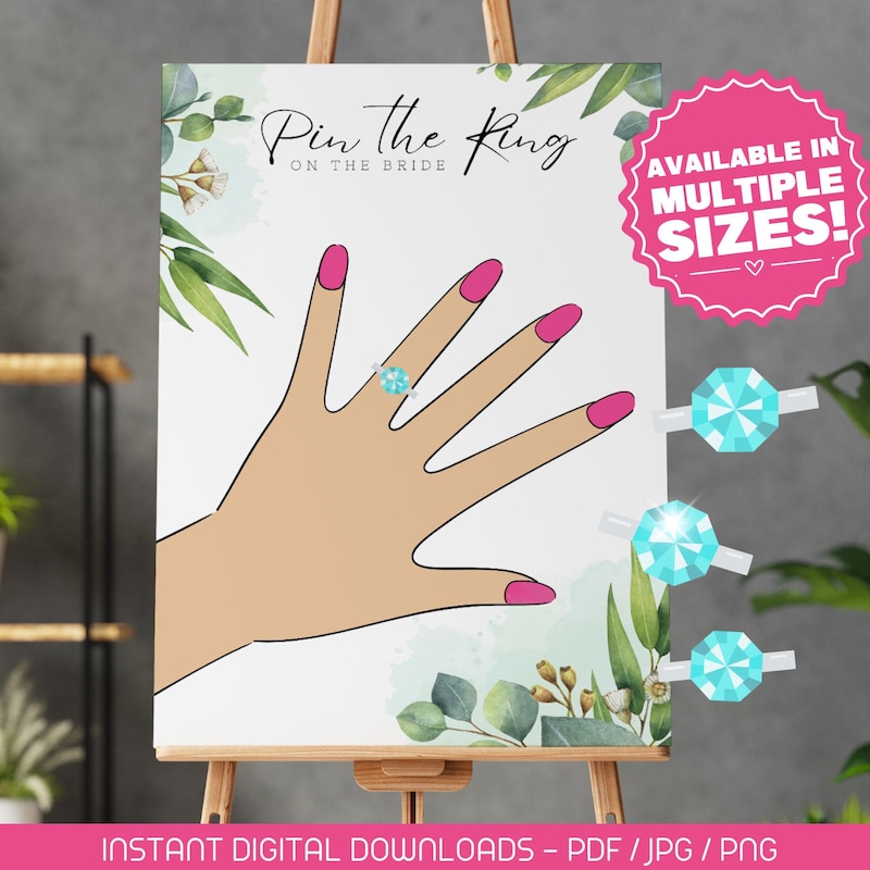Pin the Ring Bride Game - Etsy