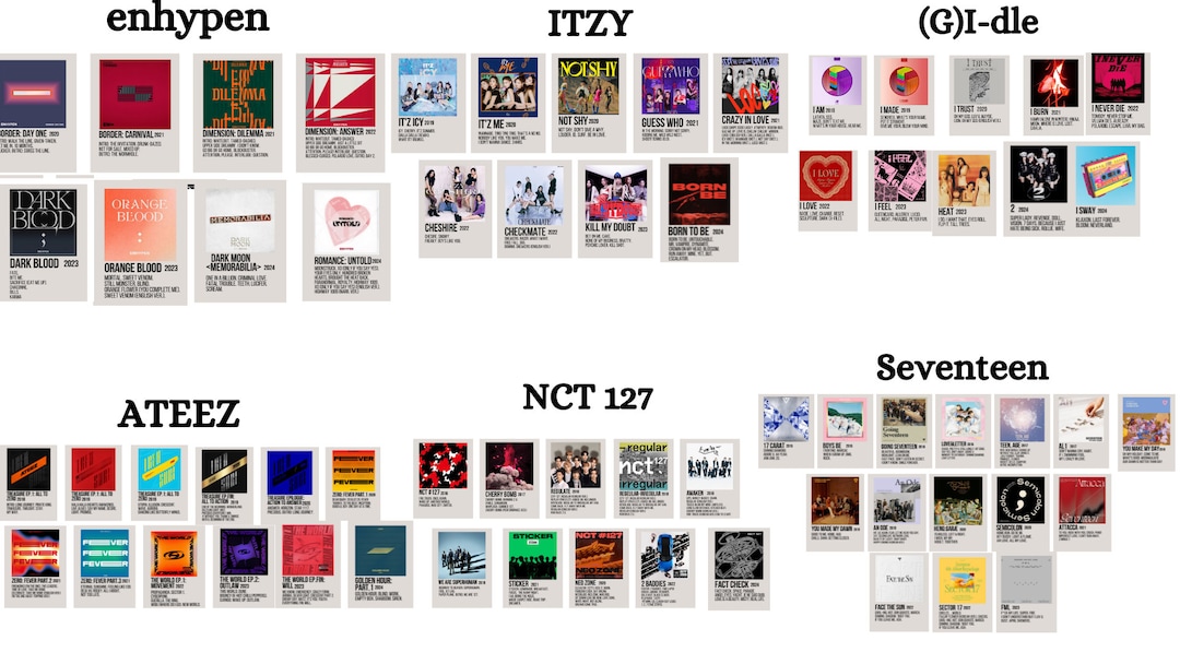 Kpop Minimalistic Album Cover Posters / Album Cover Posters ...