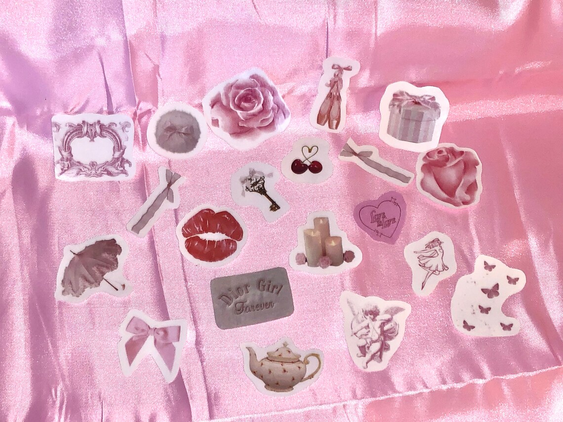 Coquette Poster and Sticker Bundle Pack / Coquette Room Decor - Etsy