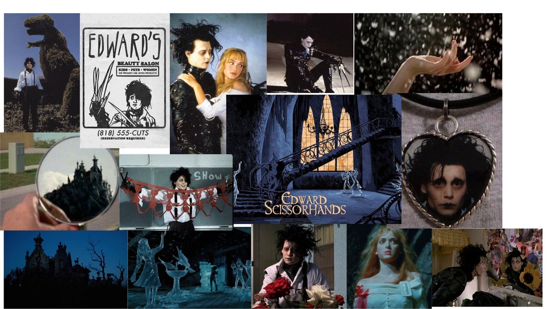 Edward Scissorhands Poster Set of 15 / Tim Burton Poster / Edward ...
