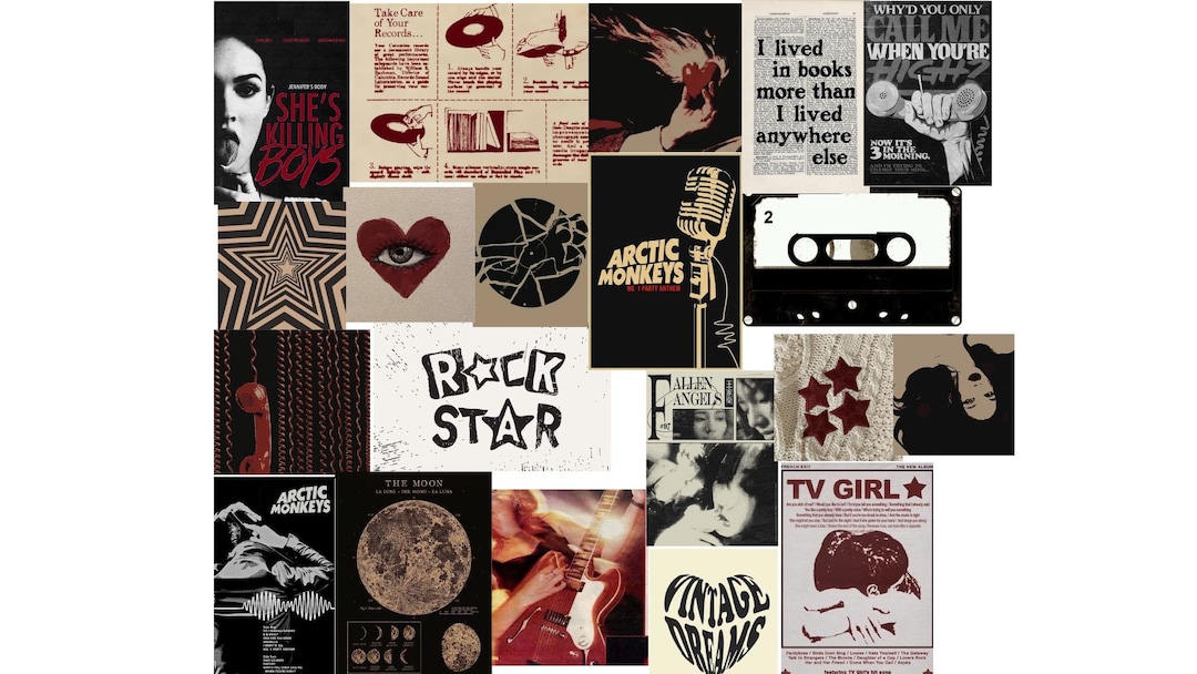 Downtown Girl Poster Set / Vintage Aesthetic Poster / Grunge Aesthetic ...