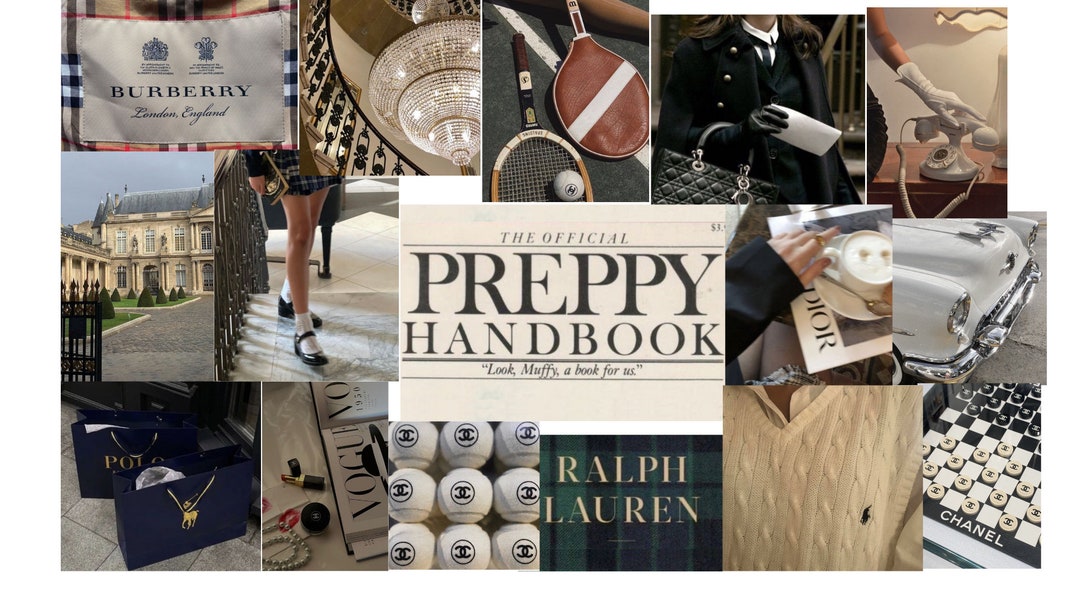 Preppy Aesthetic Poster Set / Preppy Aesthetic / Old Money Aesthetic ...