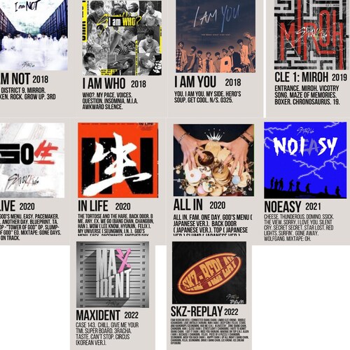 Stray Kids Album Cover Posters / Album Posters / Stray Kids - Etsy