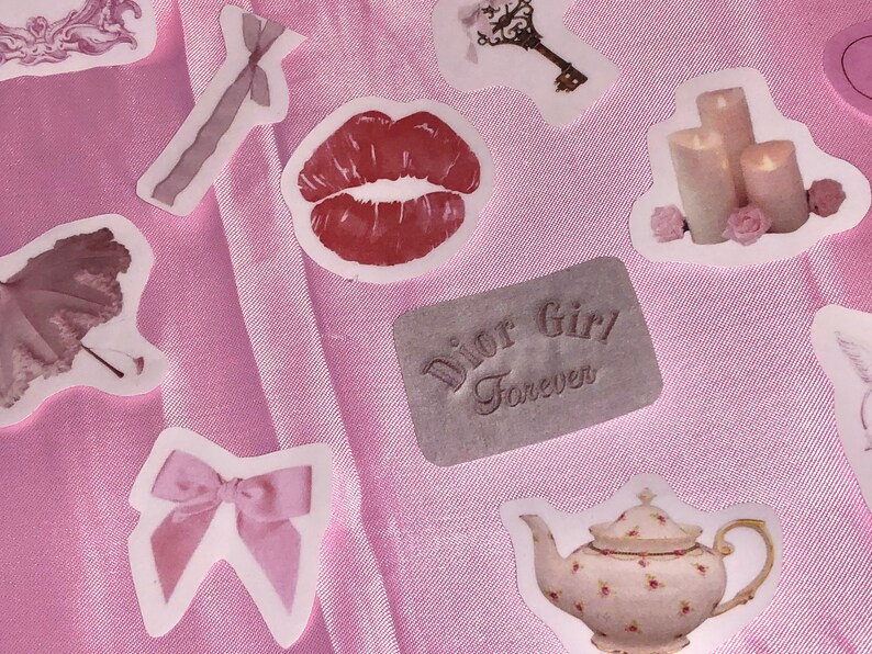 Coquette Sticker Pack of 25 / Coquette Aesthetic / Journaling - Etsy