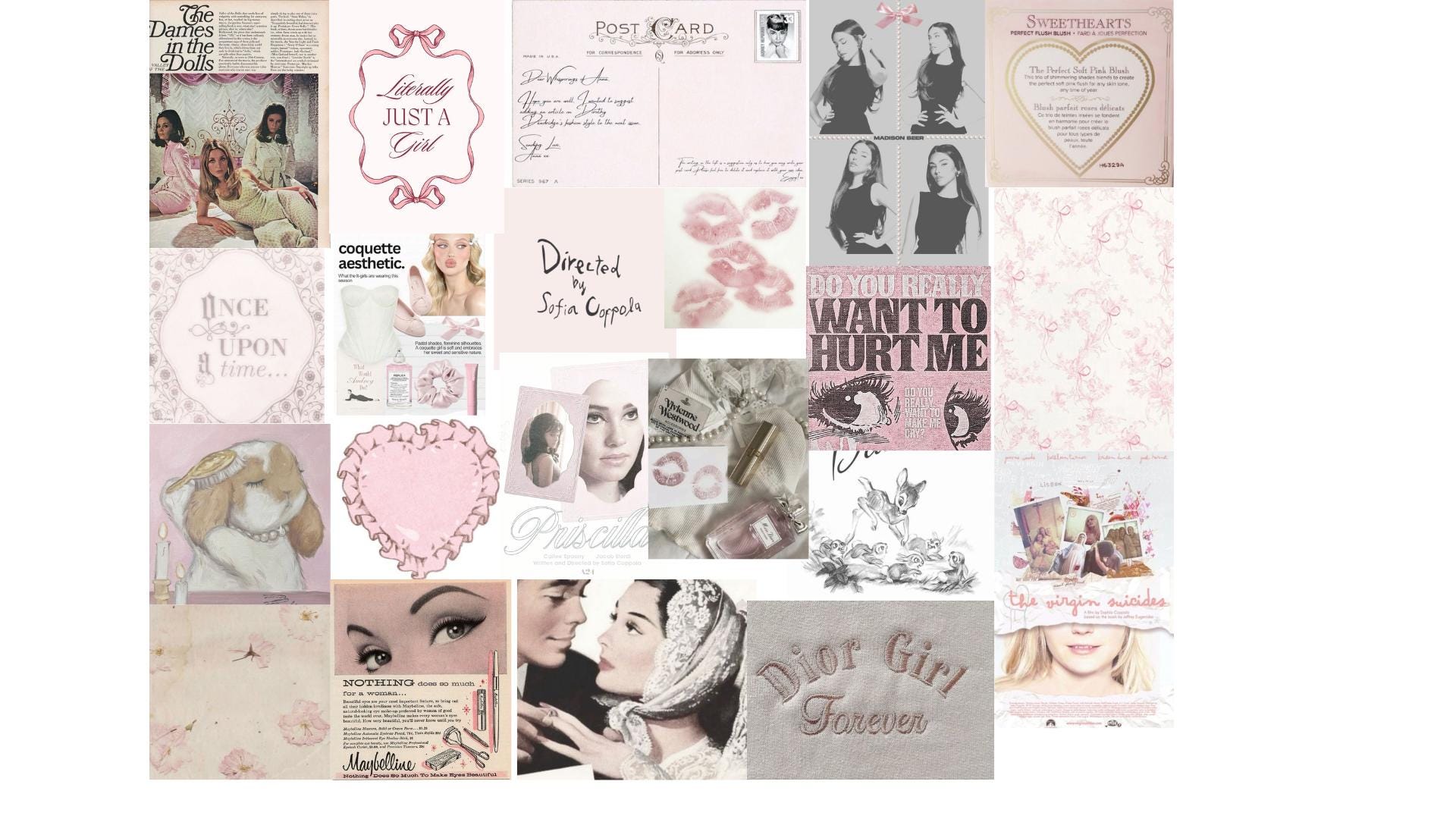 Coquette 20 Posters / Coquette Aesthetic / Gloomy Coquette / Vintage ...