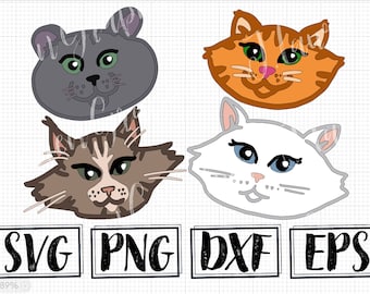 Pastel Goth Cat Svg Clipart Vector File Commercial Use Kawaii - Etsy
