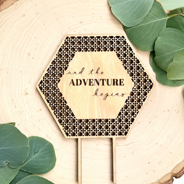 Rattan Wedding Cake Topper - Etsy