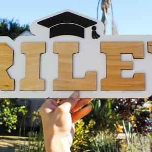 Custom Graduation Photo Prop Graduation Wood Sign Senior Class ...