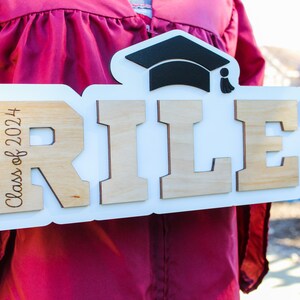 Custom Graduation Photo Prop Graduation Wood Sign Senior Class ...