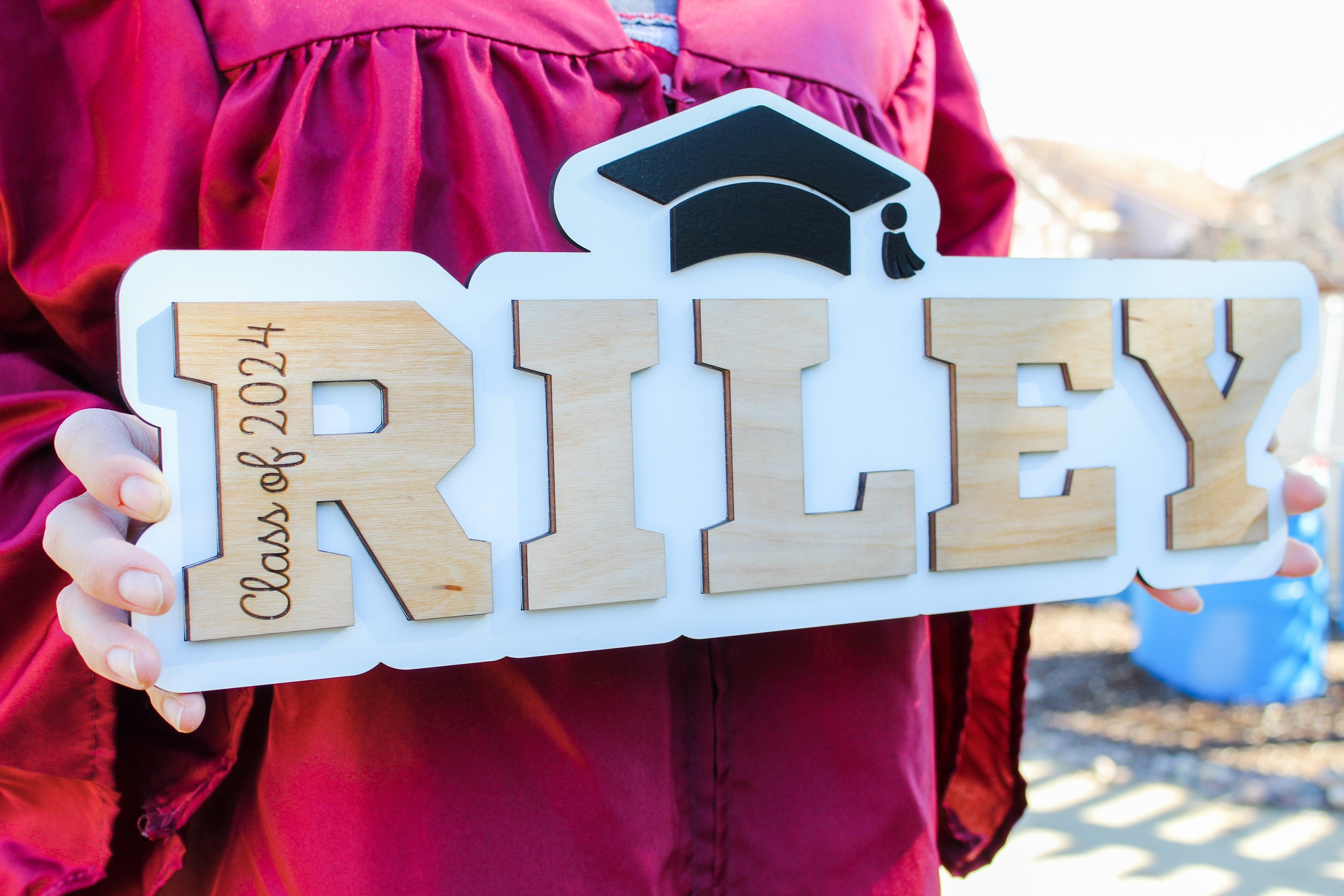 Custom Graduation Photo Prop Graduation Wood Sign Senior - Etsy UK