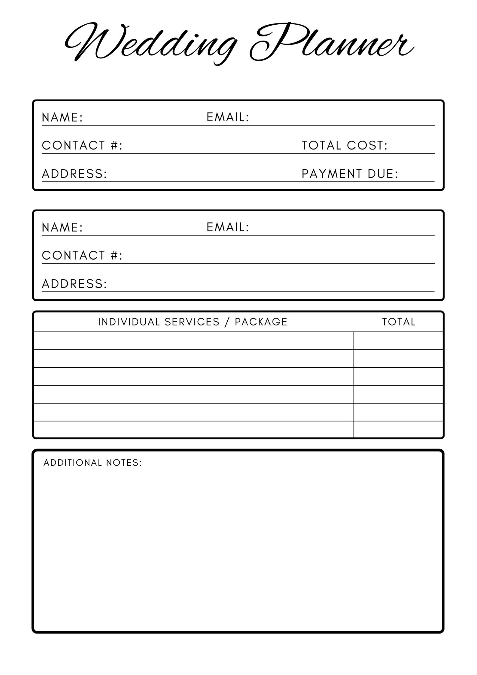 Greenery Wedding | Digital Wedding Planner| Wedding Organization ...