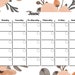 12 Month Blank Calendar - Etsy