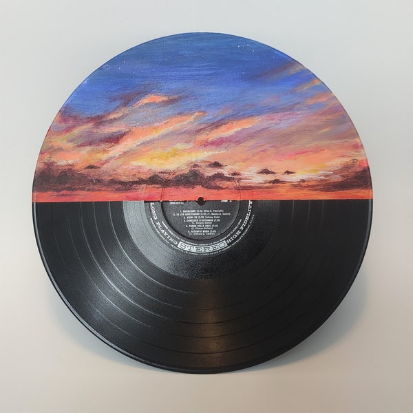Painted Vinyl Record - Etsy