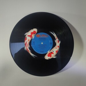 Koi Fish Hand-painted Vinyl Record - Etsy