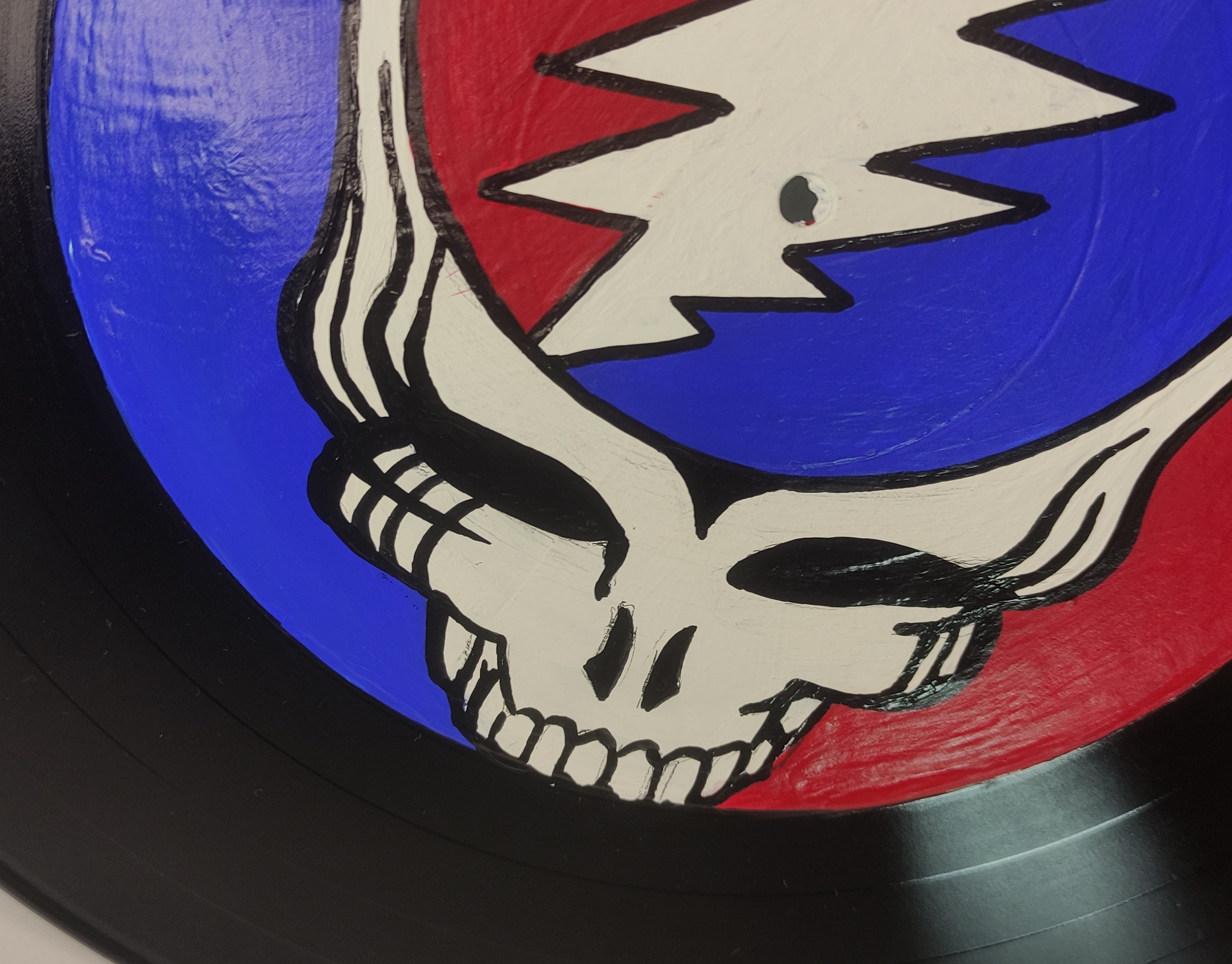 Grateful Dead Hand-painted Vinyl Record - Etsy