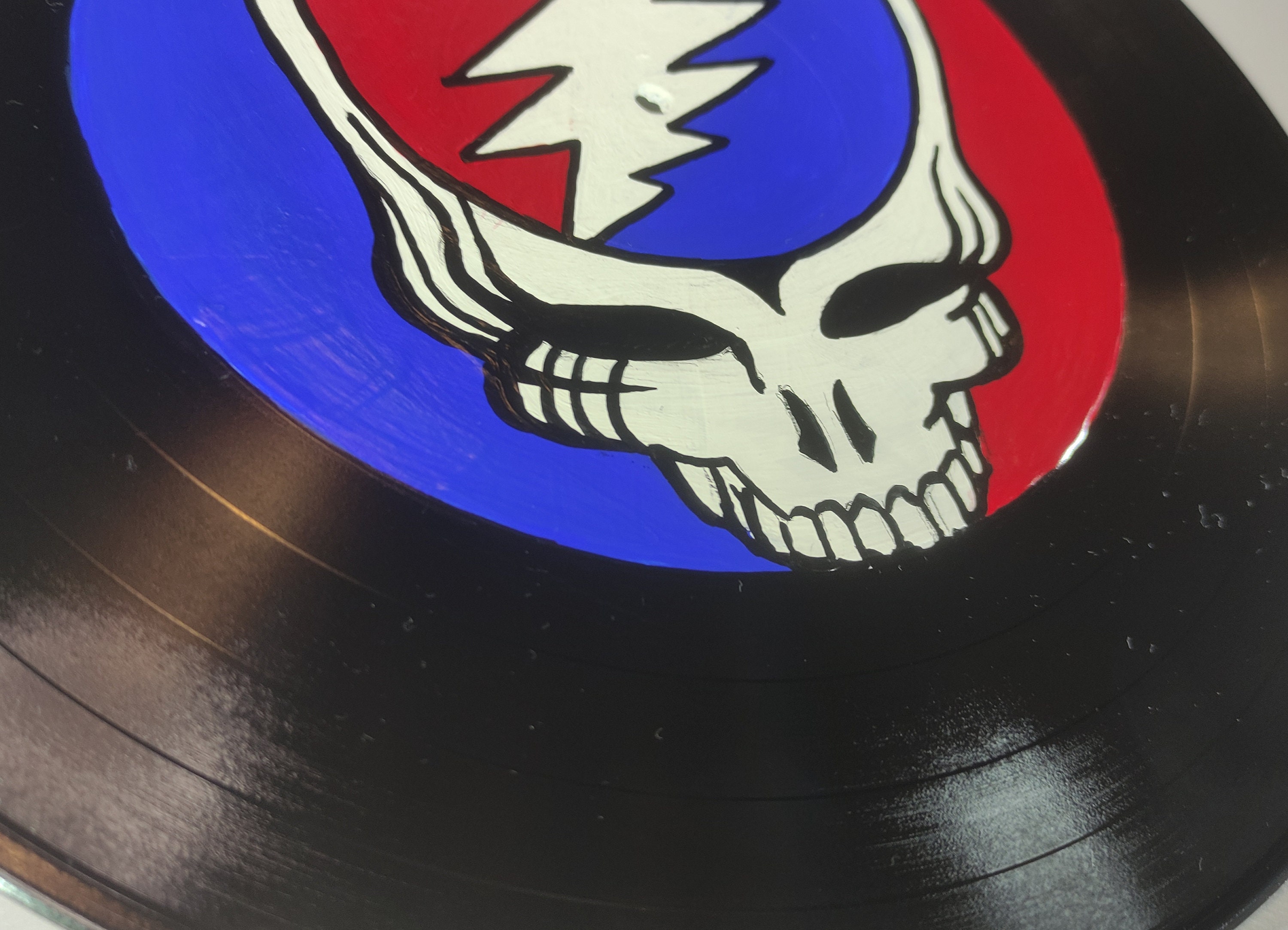 Grateful Dead Hand-painted Vinyl Record - Etsy