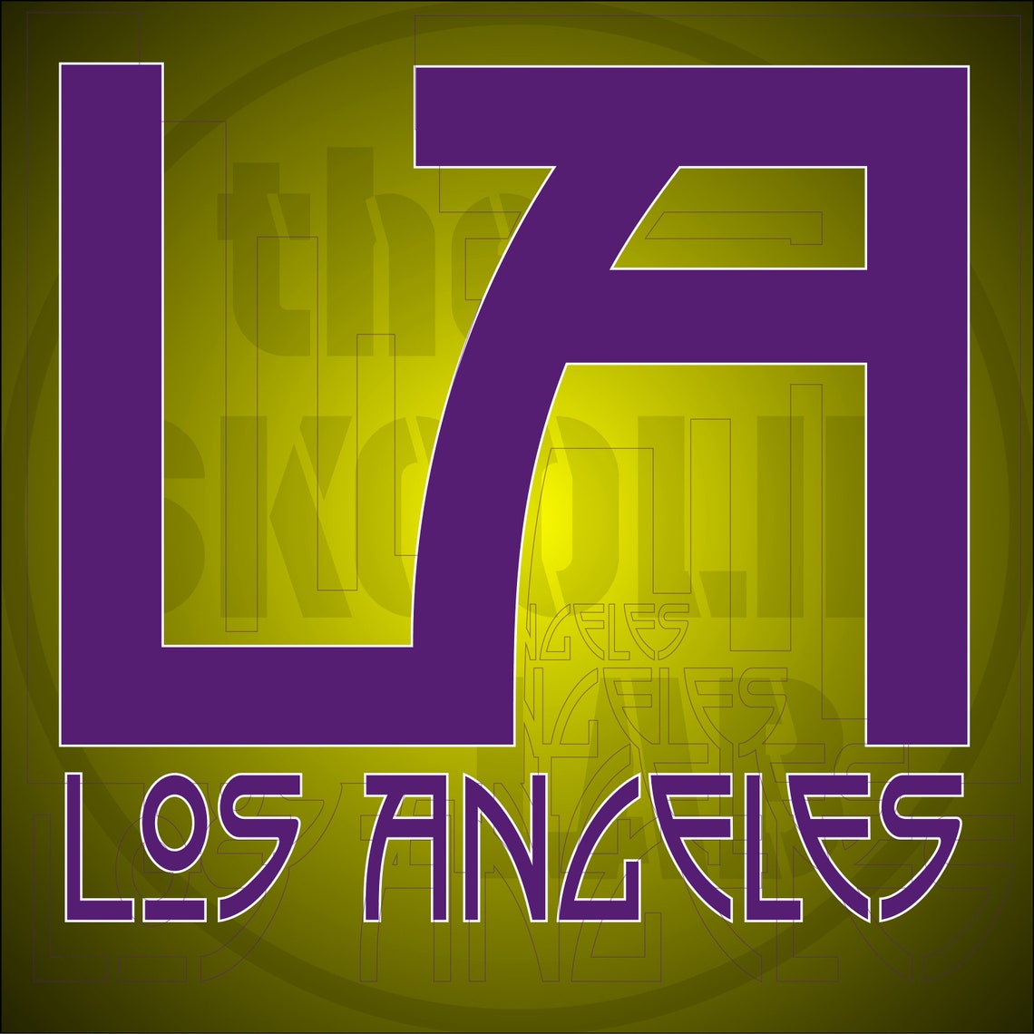 MEGA Pack of LA Initials 16xdesigns - Etsy