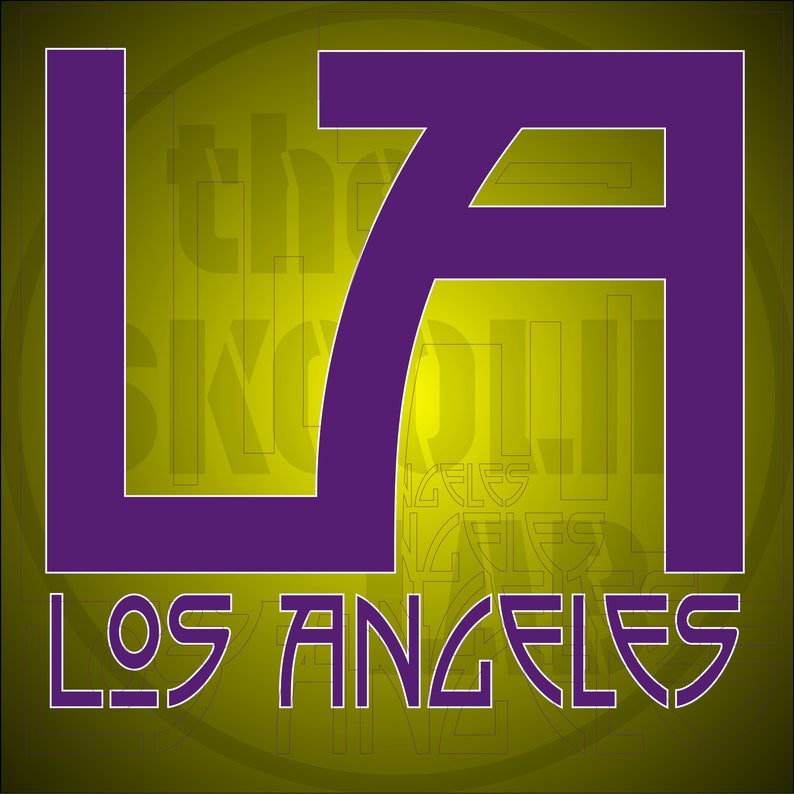 MEGA Pack of LA Initials 16xdesigns - Etsy