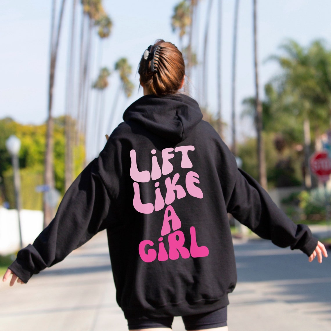 Girls Pump Covers Lift Like a Girl Sweatshirt Girls Lifting - Etsy
