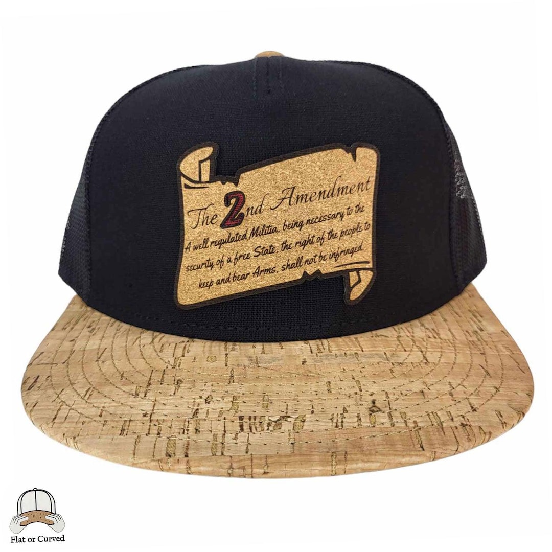 2nd Amendment Cork Flat or Curved Hat - Etsy