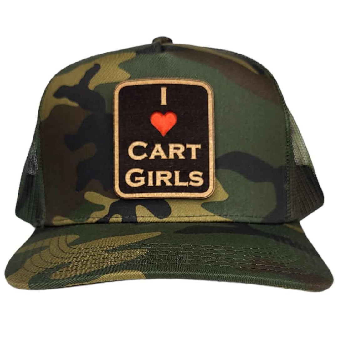 I Heart Cart Girls Camo Hat - Etsy
