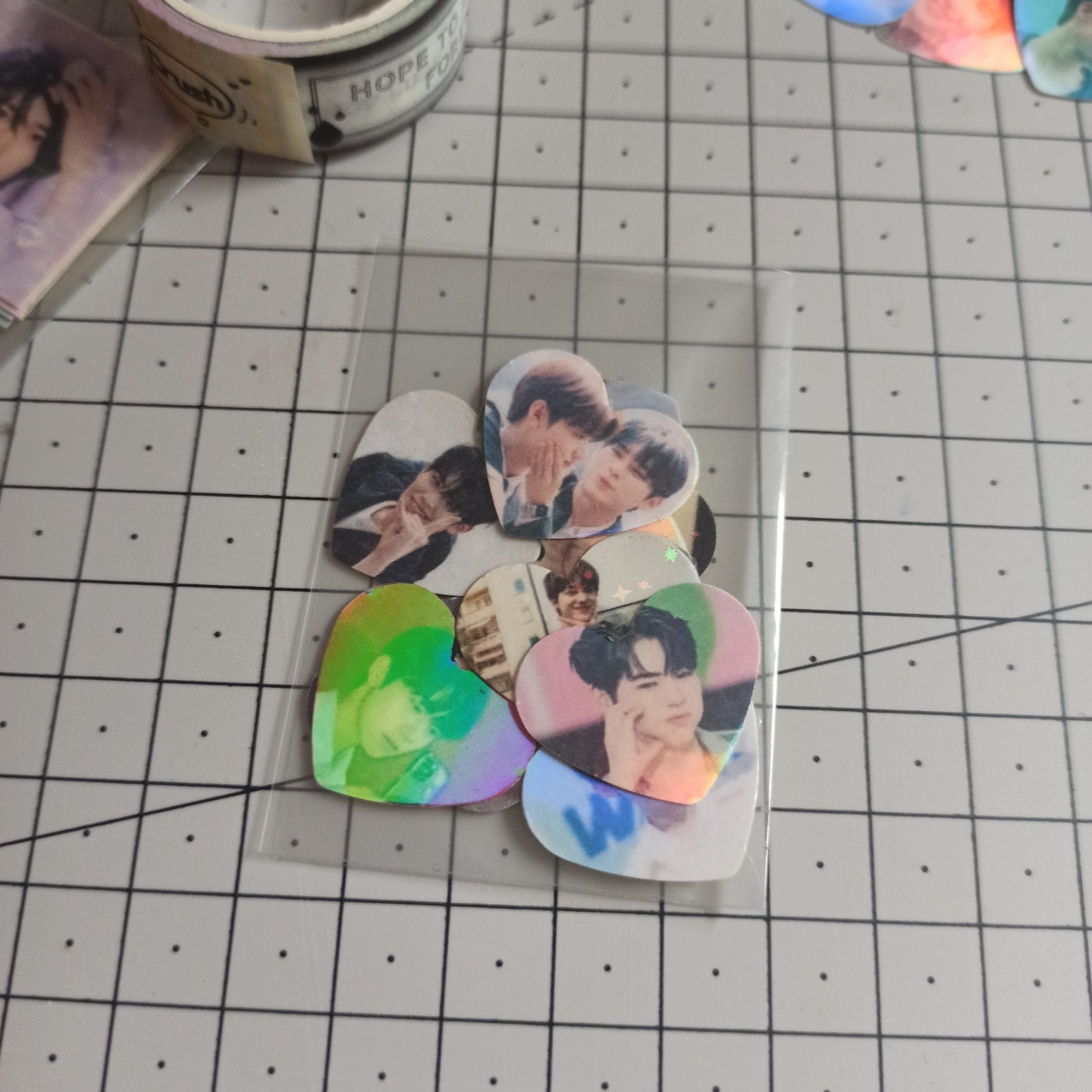 Custom KPOP Heart Sticker Pack 10pcs Cute Kawaii Stickers for ...