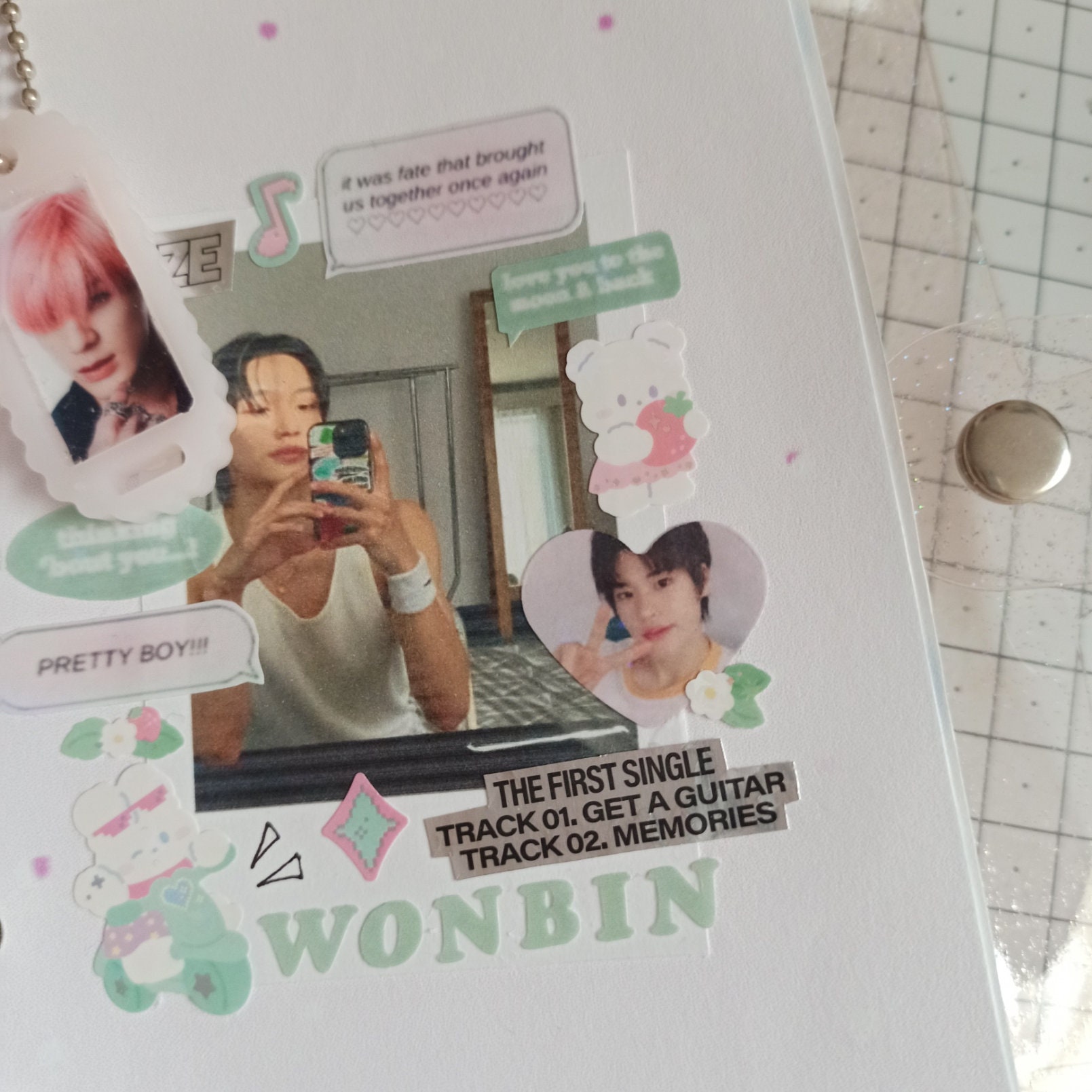 Custom KPOP Heart Sticker Pack 10pcs Cute Kawaii Stickers for ...