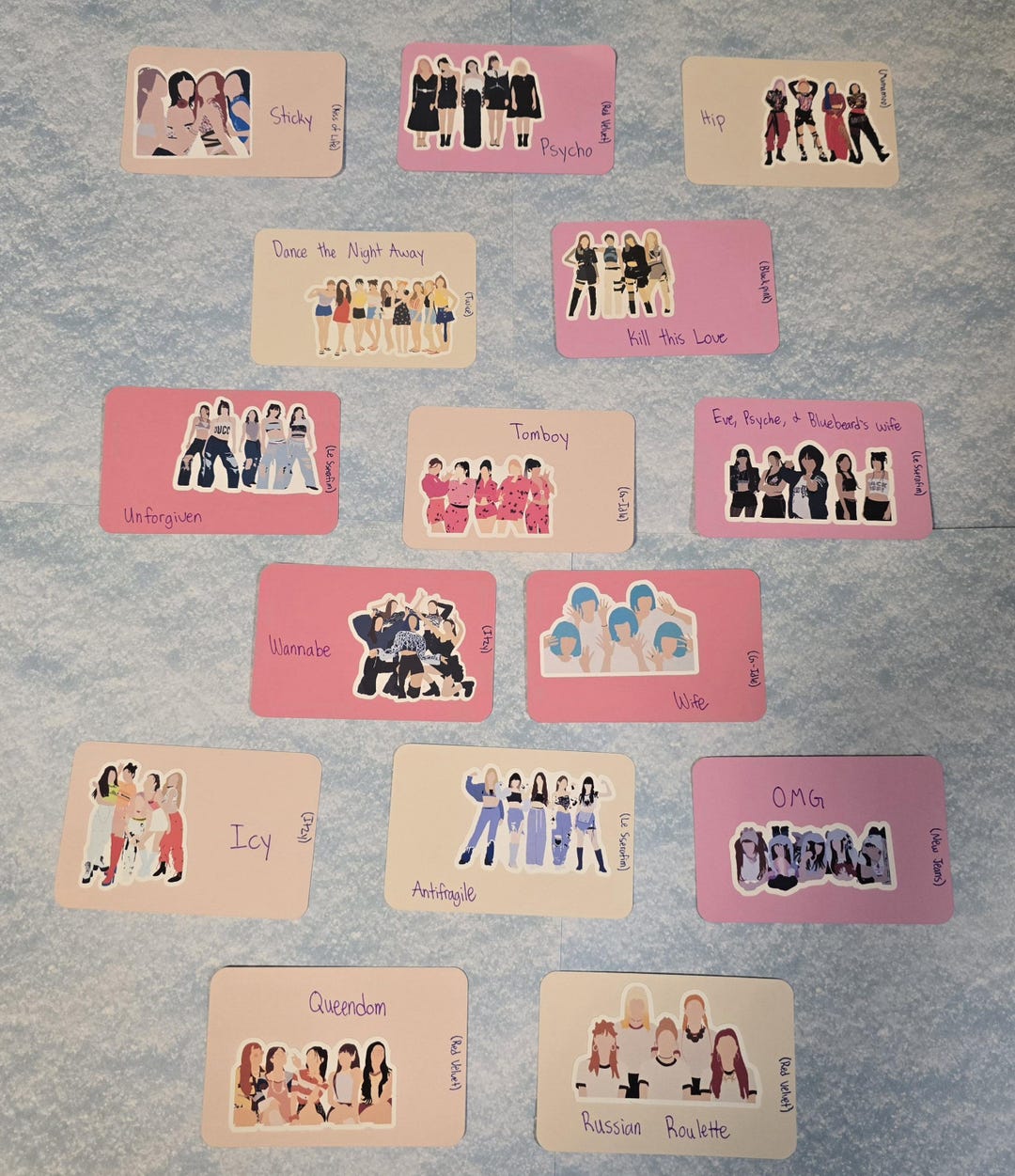Kpop Girl Group Assorted Stickers (mamamoo, Black Pink, Twice, Itzy ...