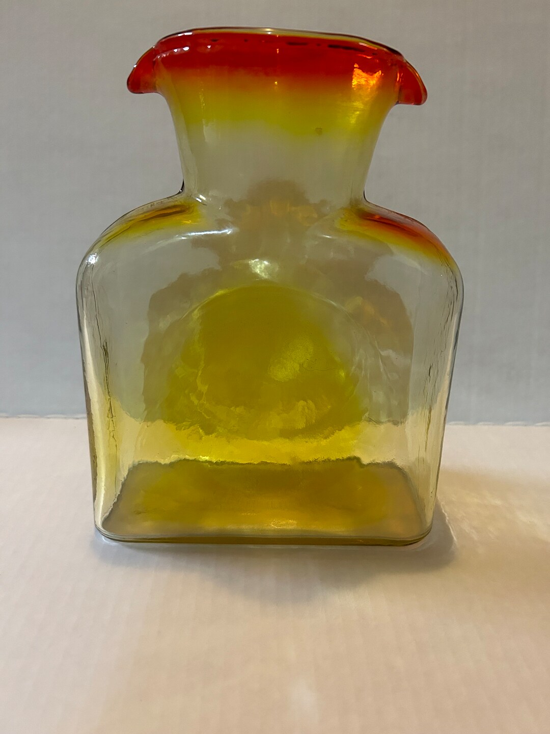 Vintage Blenko Amberina Glass Carafe - Etsy