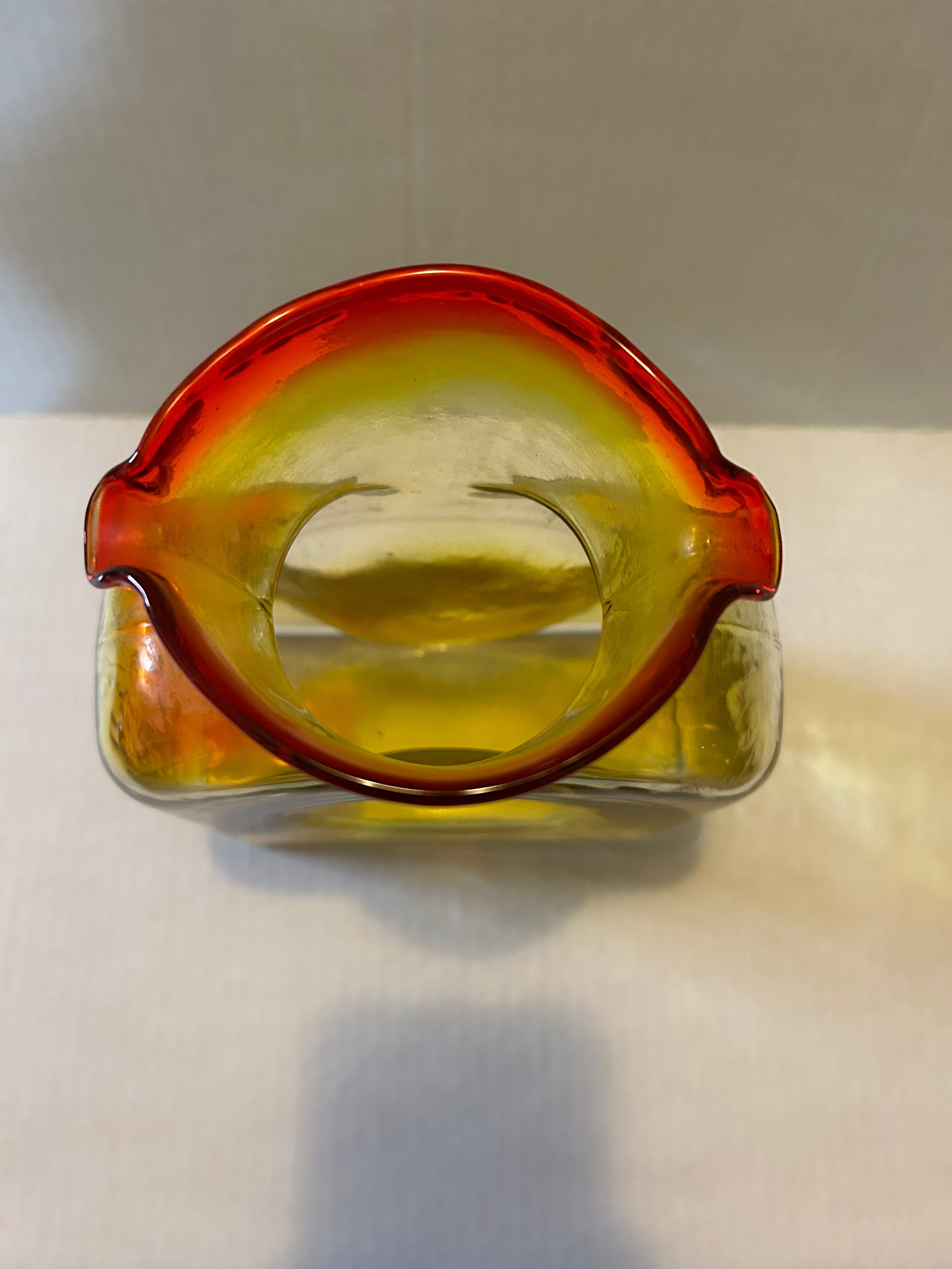 Vintage Blenko Amberina Glass Carafe - Etsy