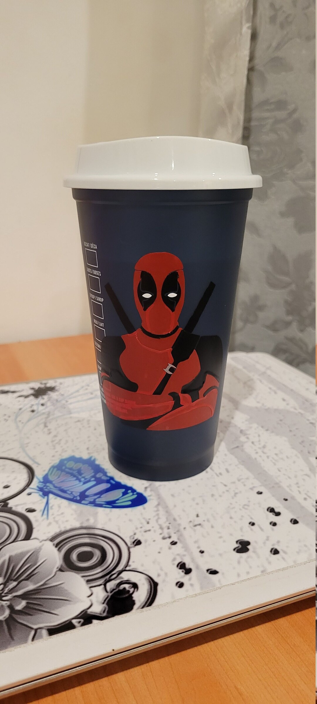 Deadpool Starbucks Color Changing Hot Cup - Etsy