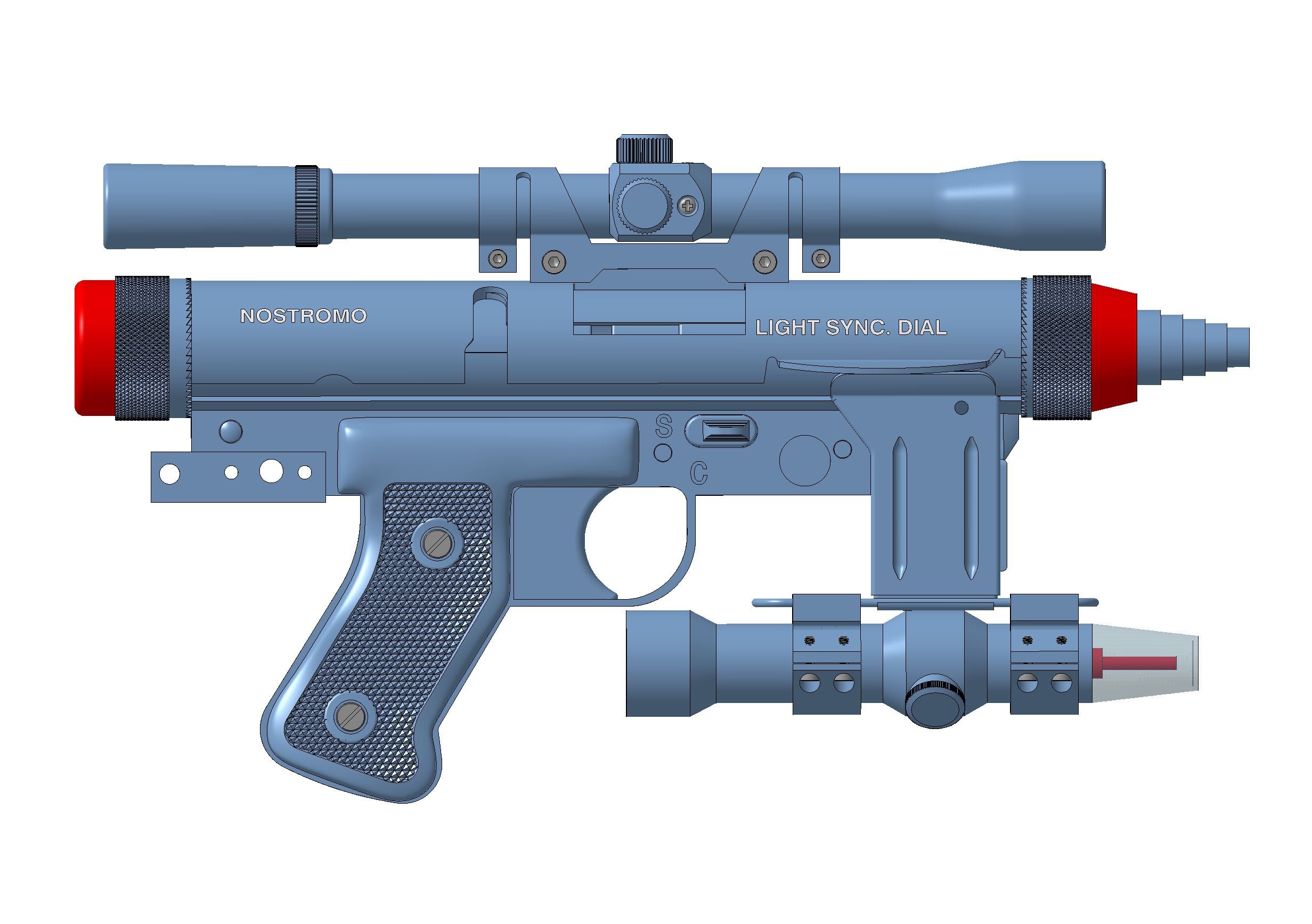 Alien (film) RXF-M5 EVA Pistol STL 3D Printable Cosplay - Etsy