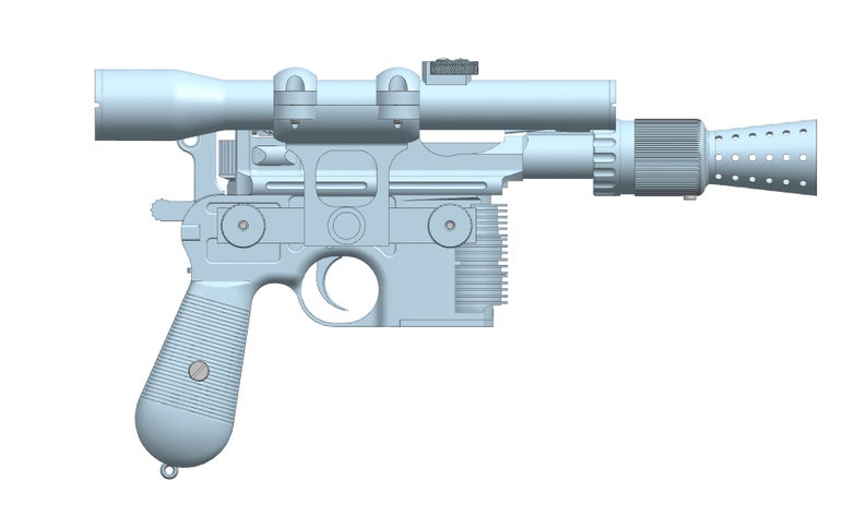 Star Wars Han Solo DL44 ANH Blaster STL 3D Cosplay imprimable - Etsy France