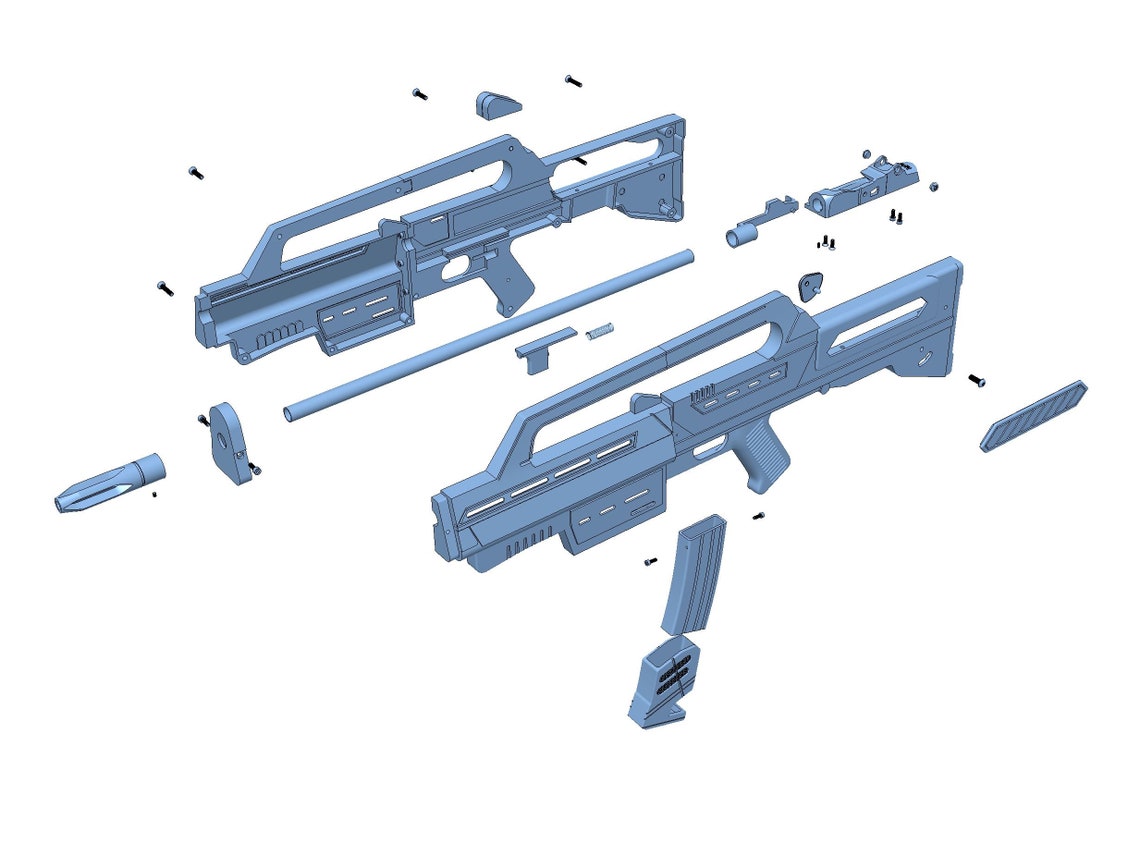 Starship Troopers Morita Carbine Morita Assault Rifle STL 3D Printable ...