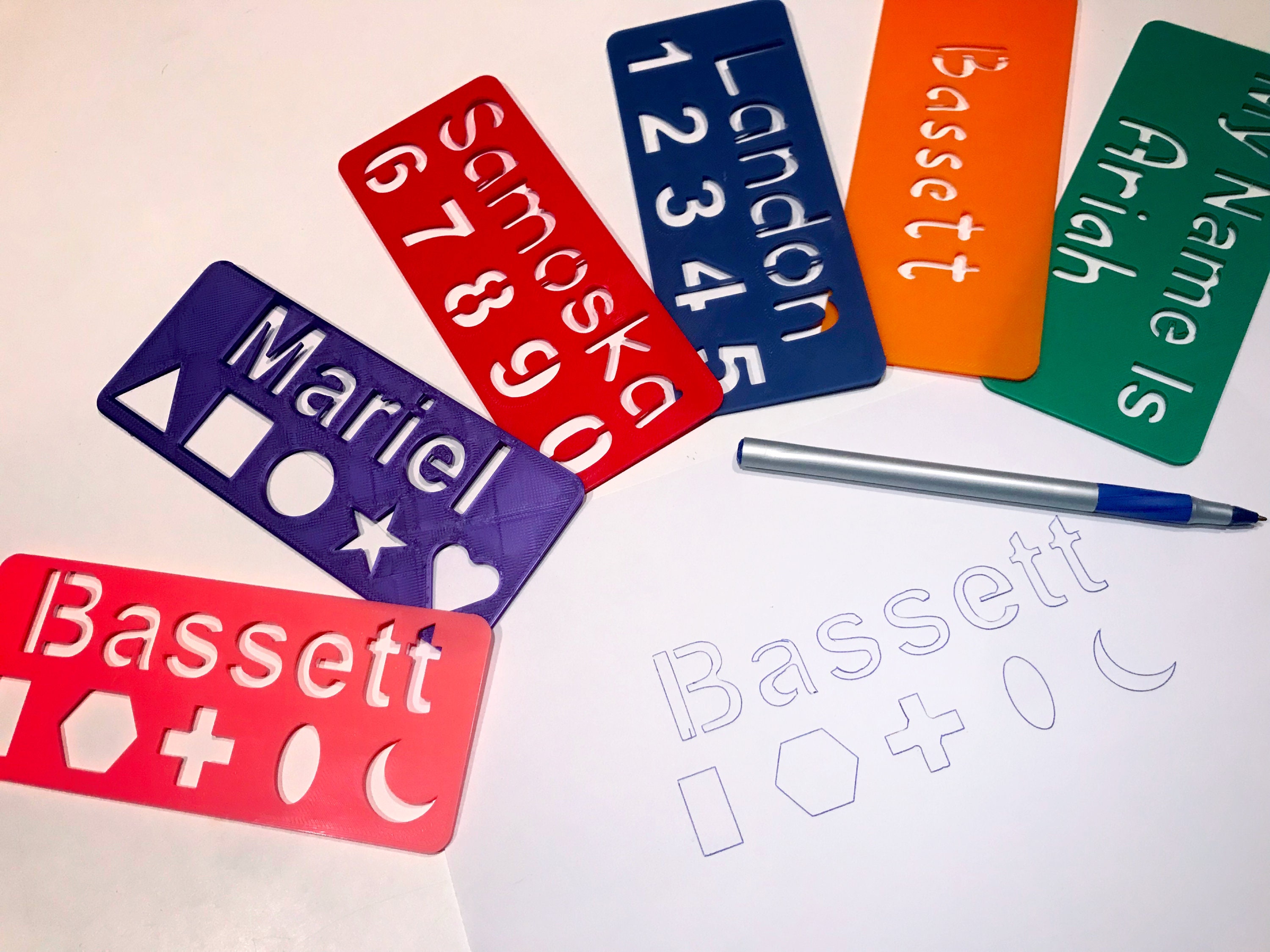 Name Stencils | Learn Your Name | Personalized Children's Practice Tool ...