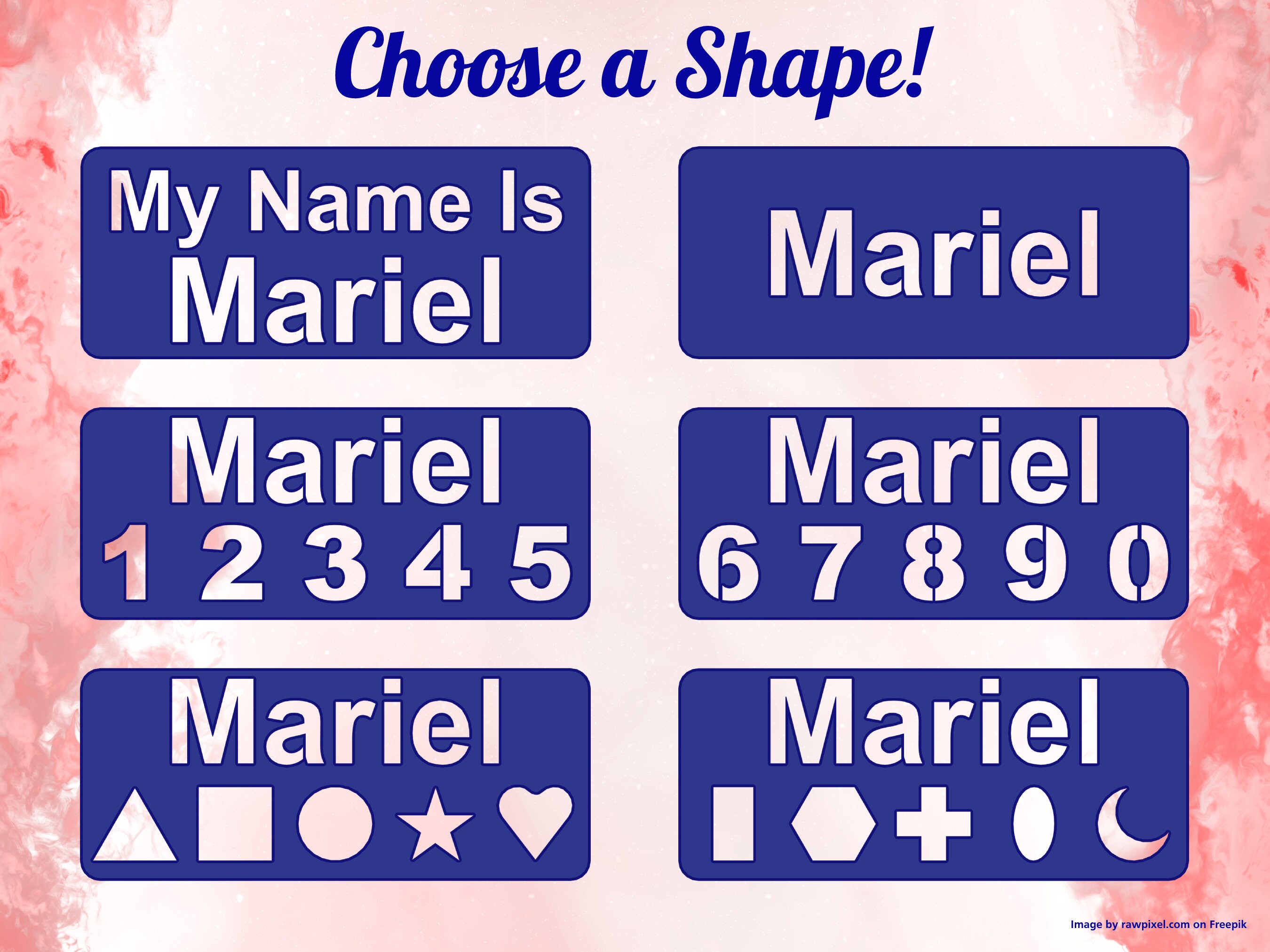 Name Stencils | Learn Your Name | Personalized Children's Practice Tool ...