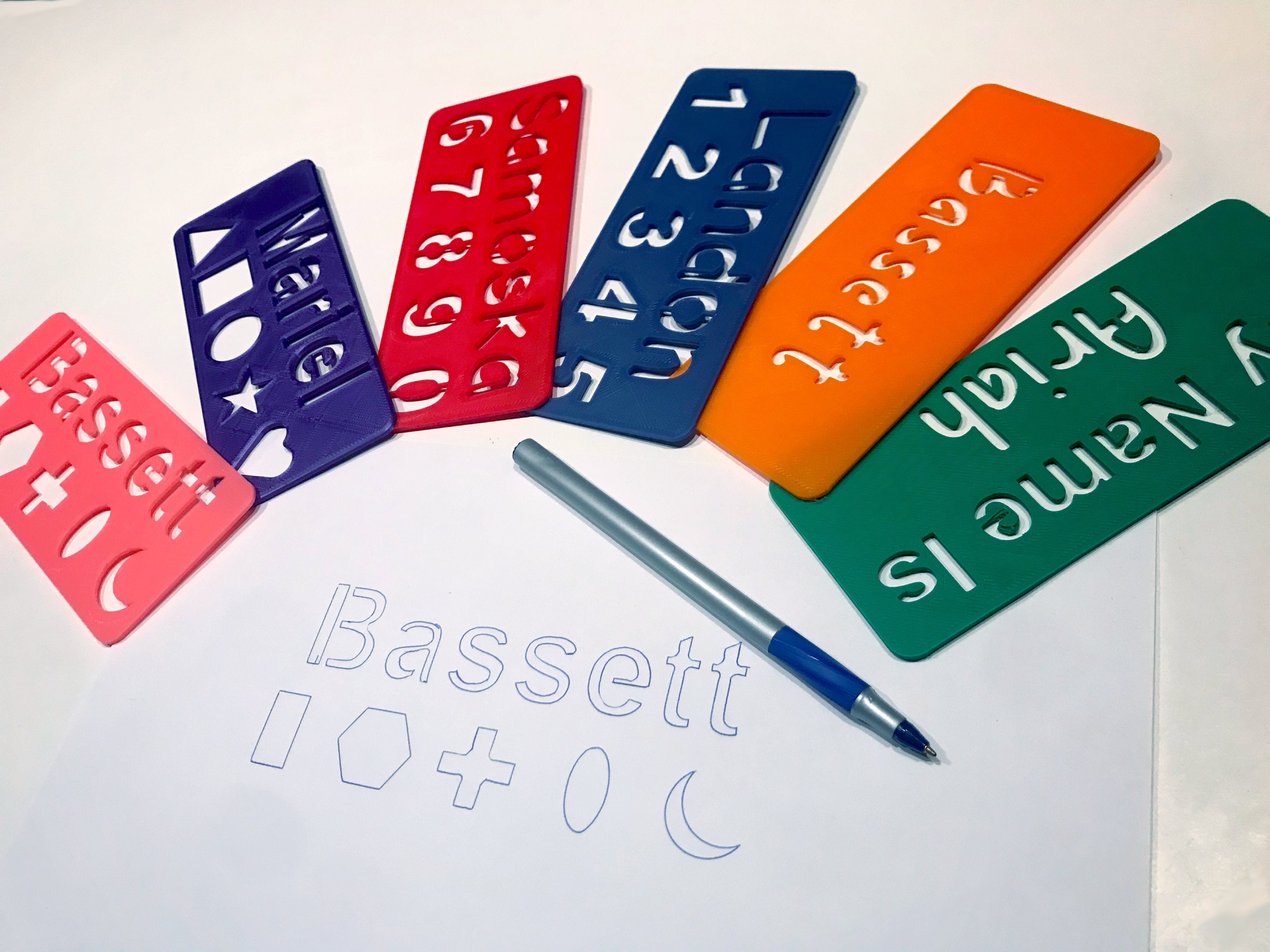 Name Stencils | Learn Your Name | Personalized Children's Practice Tool ...