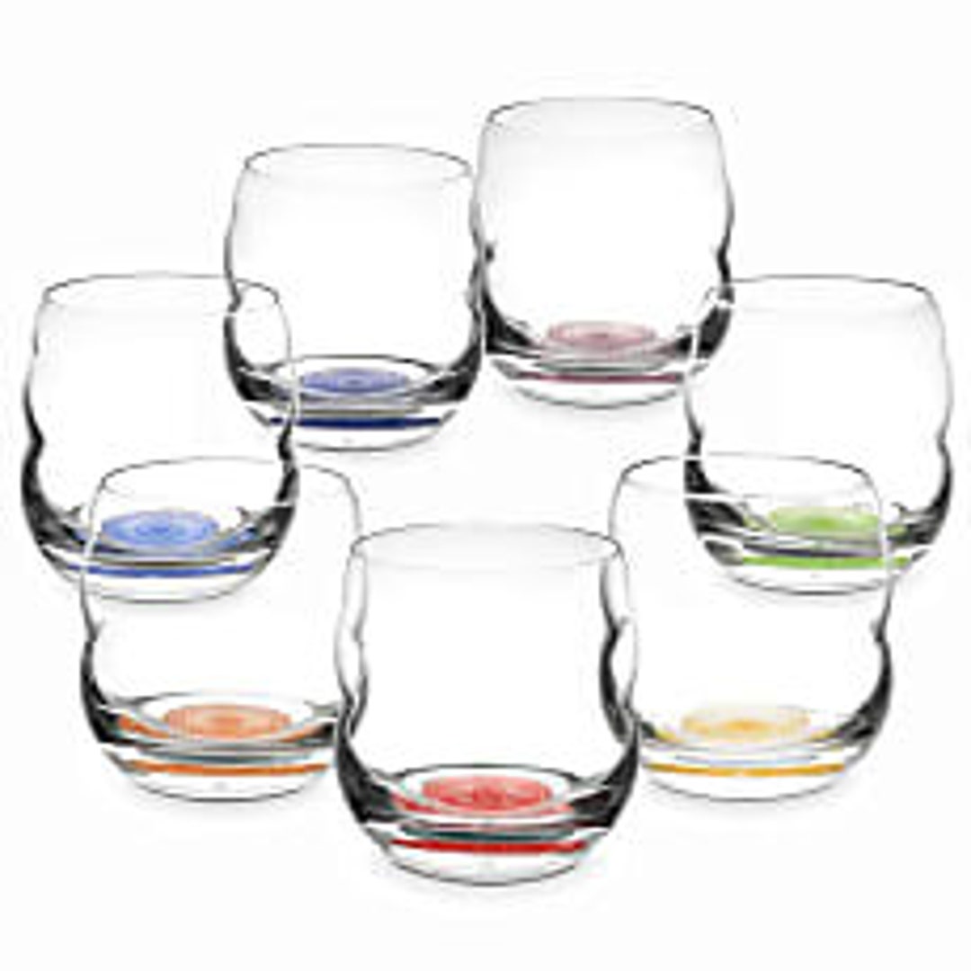 7 Glasses 7 Chakras With Symbols and Texts - Etsy