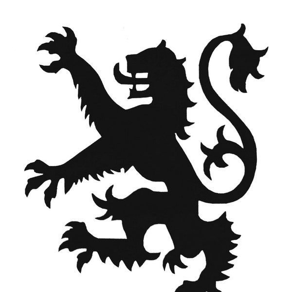 Lion Rampant Car Decal - Etsy