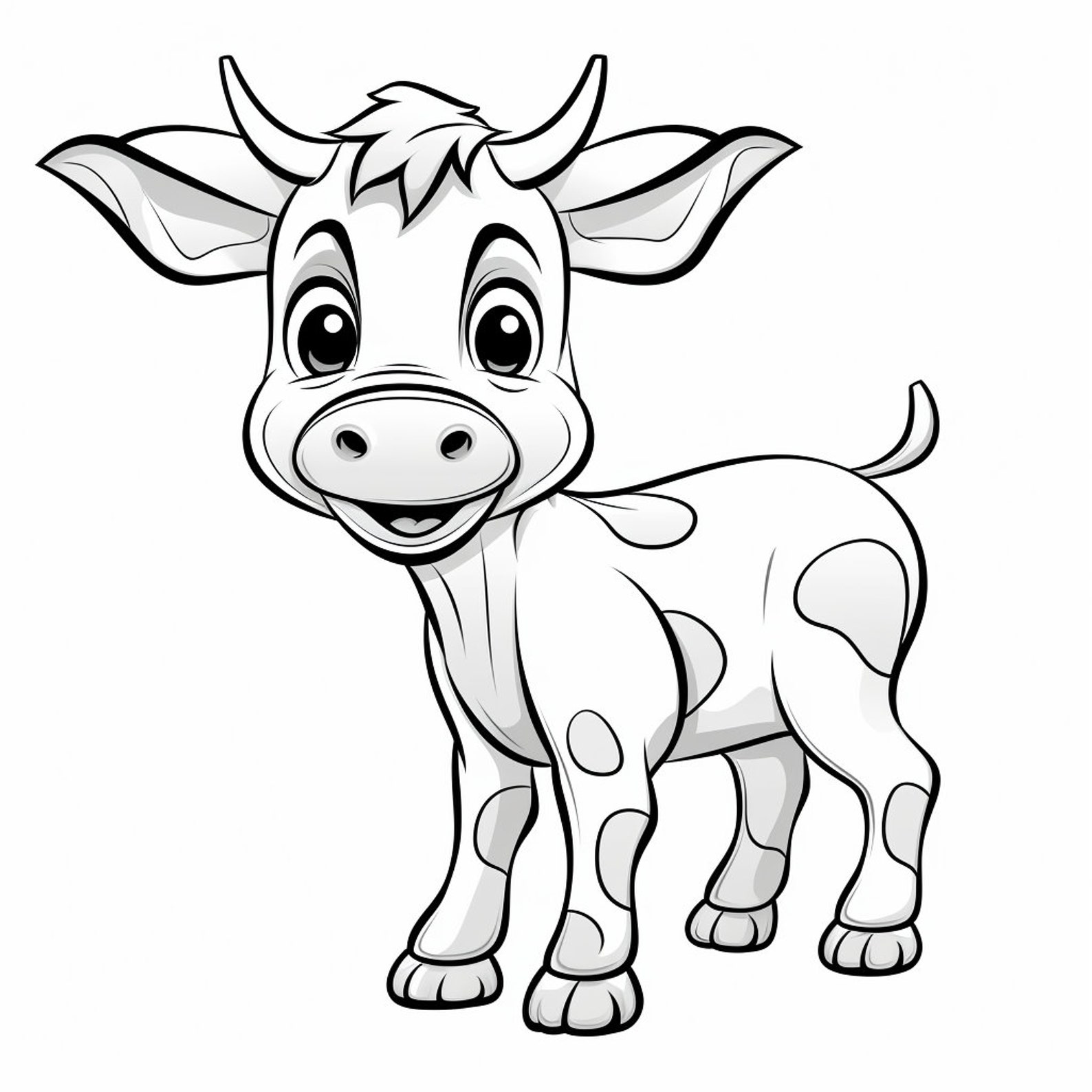 Cow Coloring Pages,educational Coloring Worksheet, Learning Through Art ...
