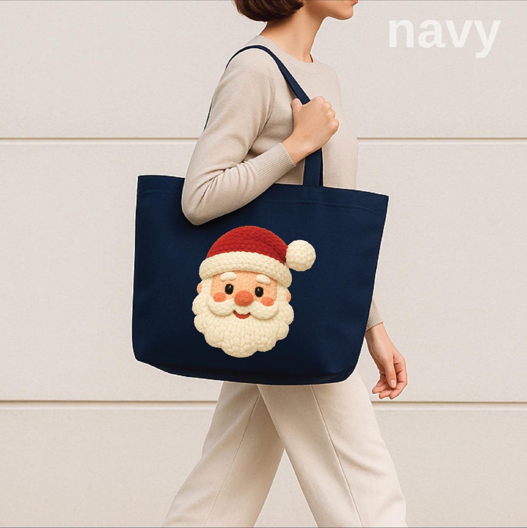 Christmas Santa Tote Bag, Mom Gift - Etsy