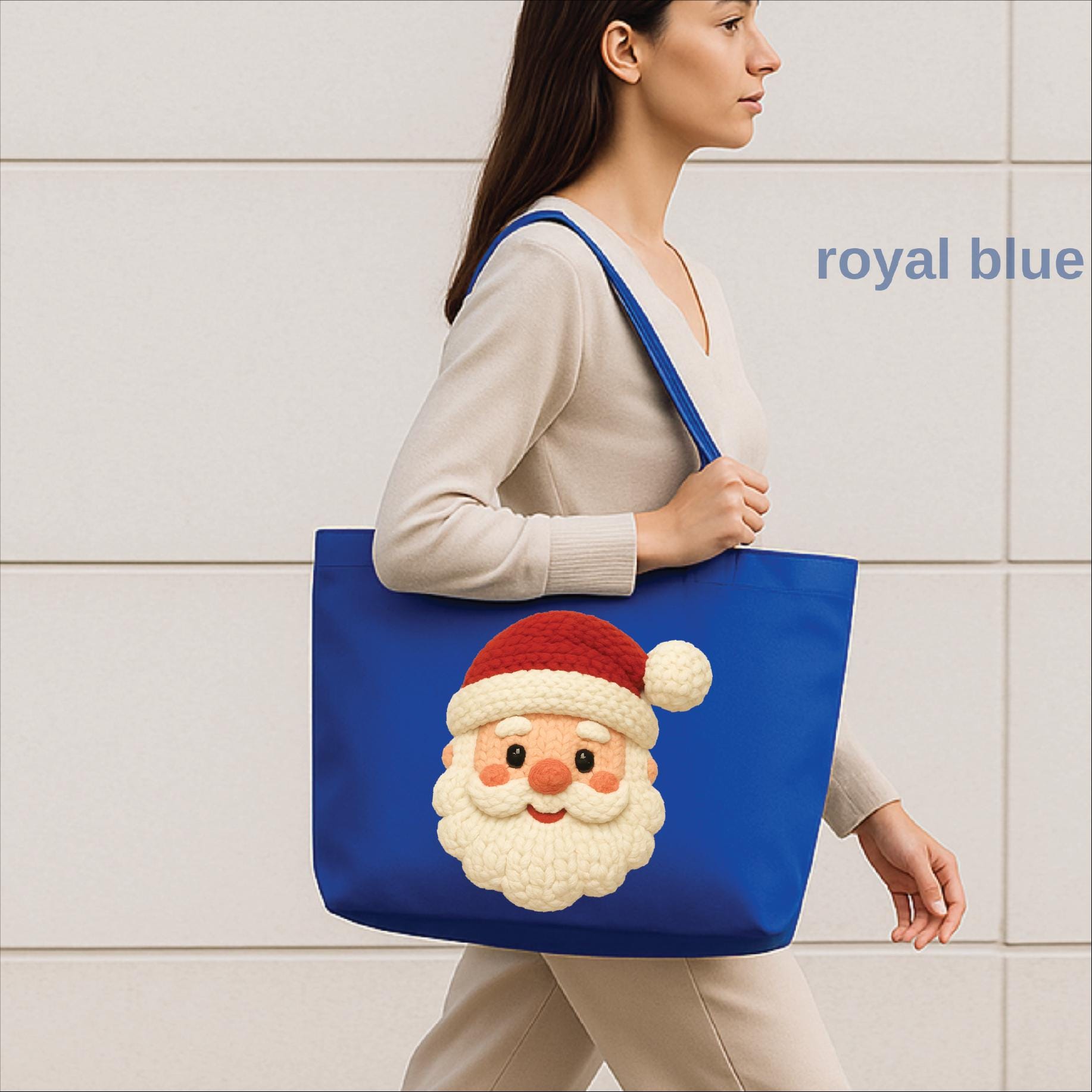 Christmas Santa Tote Bag, Mom Gift - Etsy