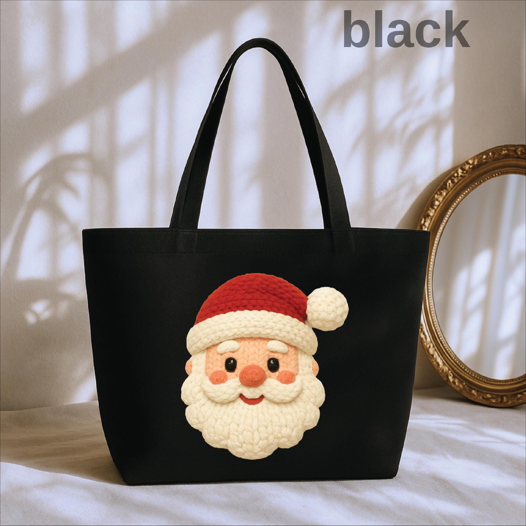 Christmas Santa Tote Bag, Mom Gift - Etsy