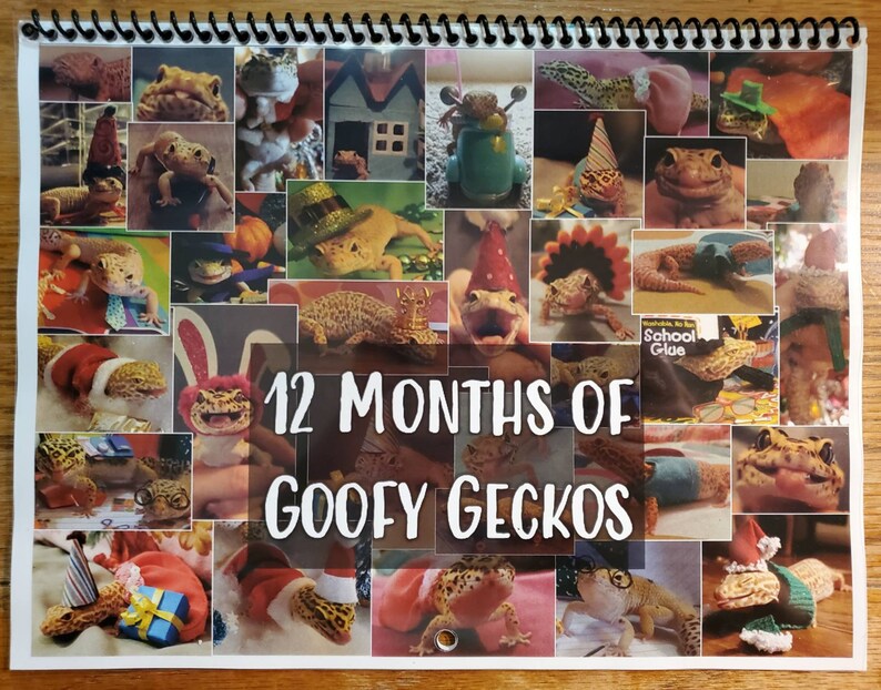 12 Months of Goofy Geckos 2022 Calendar - Etsy
