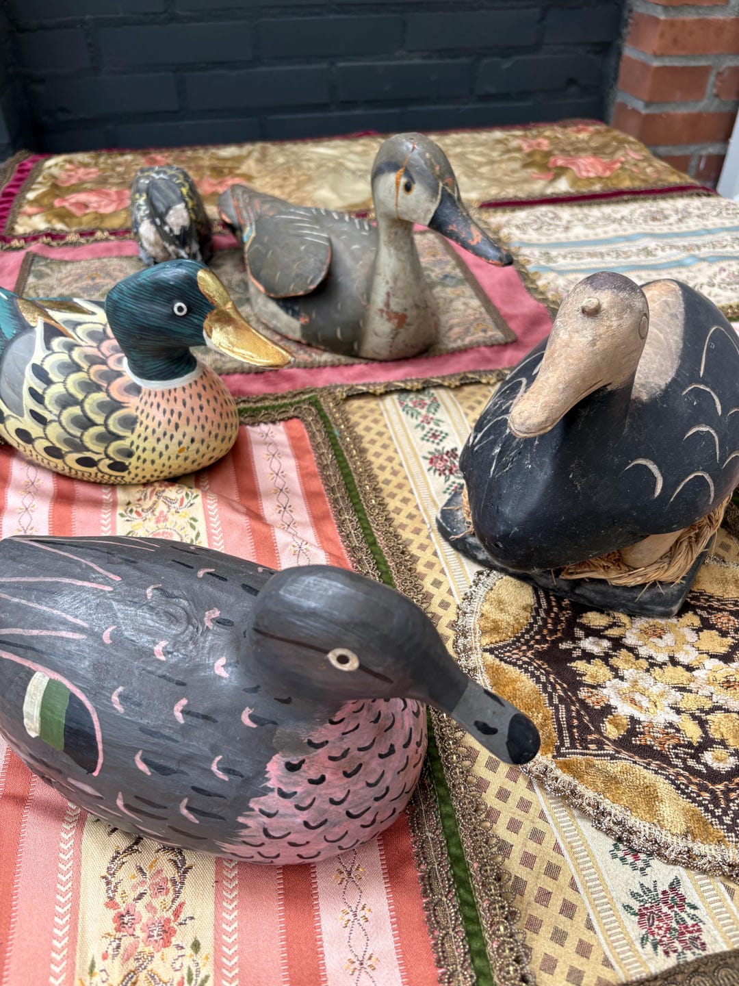 Brocante Wooden Ducks Set French Dutch Vintage Hunting Duck - Etsy