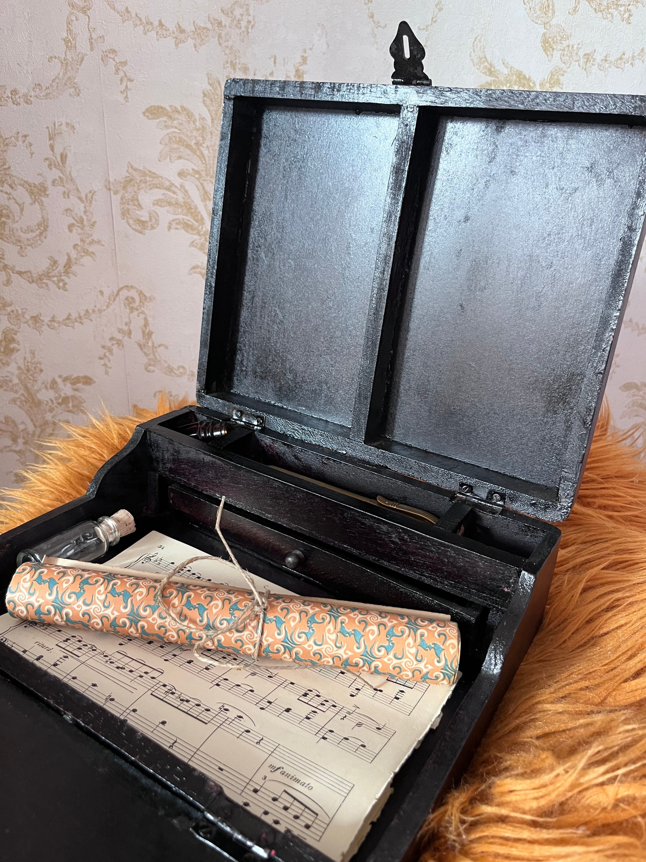 Dark Academia Wonderful Vintage Writer Letter Box for Paper Letters and ...