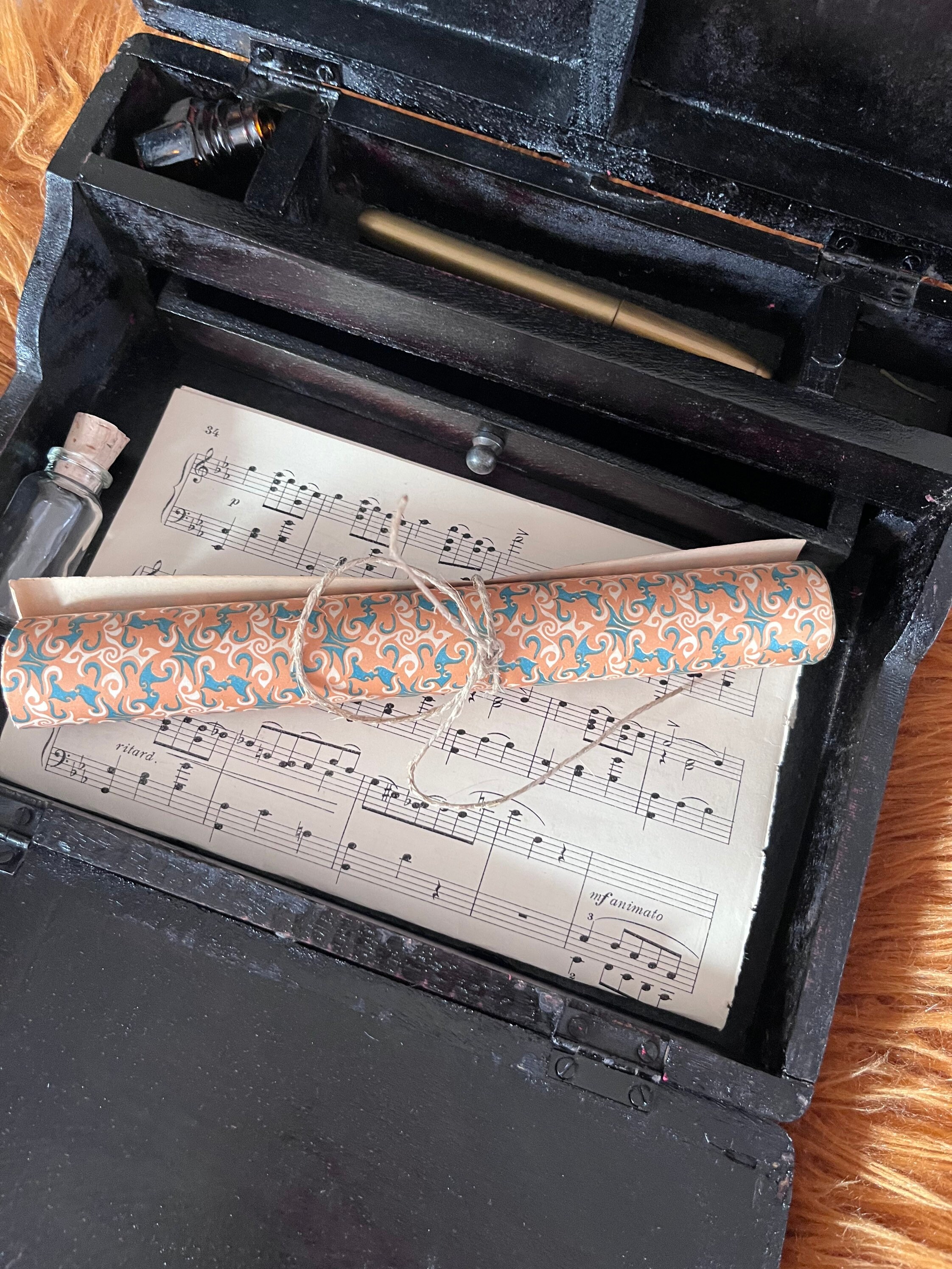 Dark Academia Wonderful Vintage Writer Letter Box for Paper Letters and ...