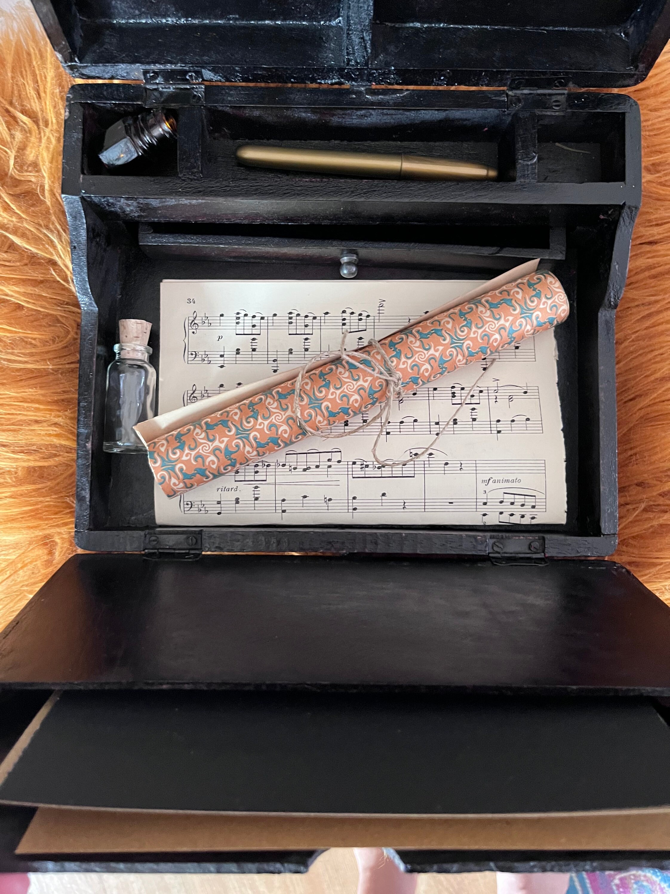 Dark Academia Wonderful Vintage Writer Letter Box for Paper Letters and ...