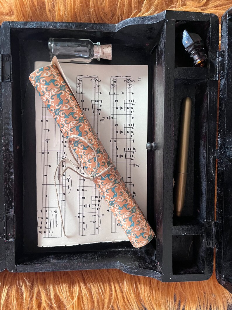 Dark Academia Wonderful Vintage Writer Letter Box for Paper Letters and ...